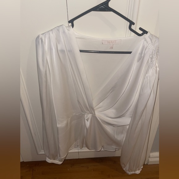 Wayf | Tops | Wayf Satin Blouse | Poshmark